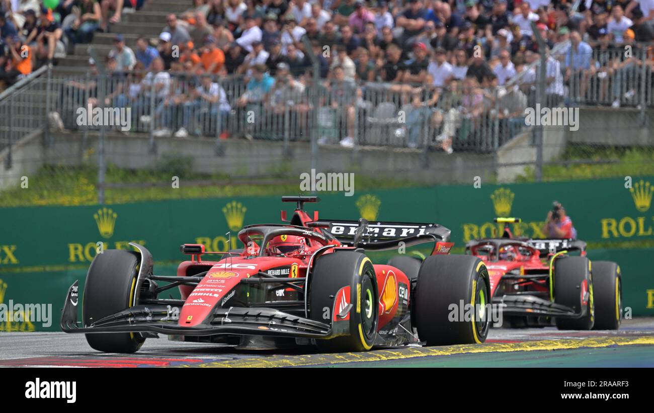 Nr. 16 Charles Leclerc MC Scuderia Ferrari während der Formel-1 ...