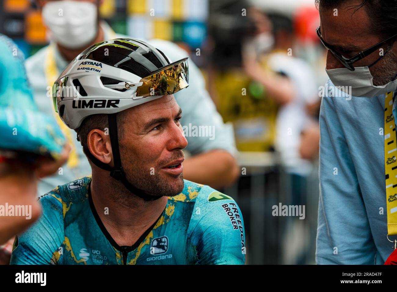 07/2023 Stage Two, Tour de France. Vitoria-Gasteiz nach San Sebastián ...