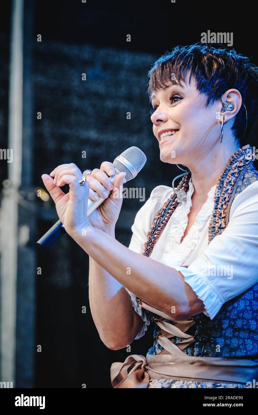 Dagmersellen, Schweiz. 30., Juni 2023. Die Schweizer Sängerin Francine ...