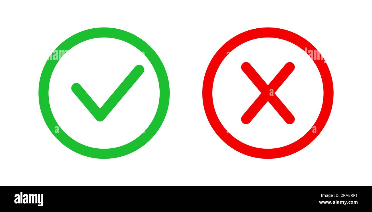 Richtig icon -Fotos und -Bildmaterial in hoher Auflösung – Alamy