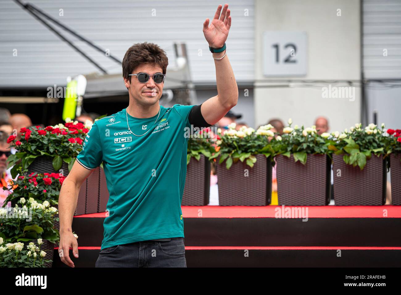 Aston Martin Aramco Cognizant F1 Team's Canadian Driver Lance Walk ...