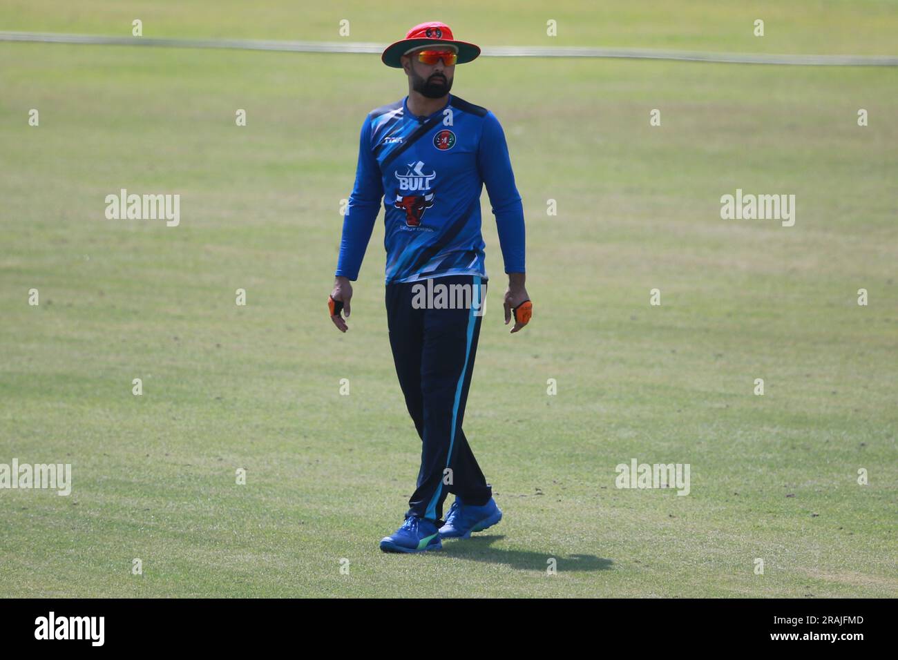 Der afghanische Cricketer Mohammad Nabi nimmt vor der One Day ...