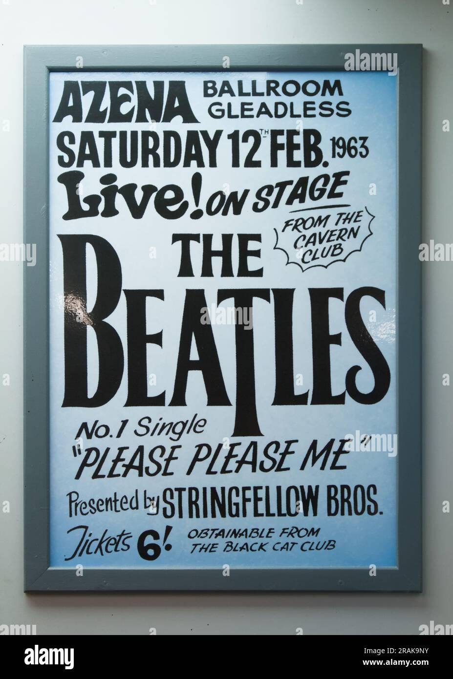 Mögliches gefälschtes Poster, das 1963 Im Azena Ballroom Gleadless in ...