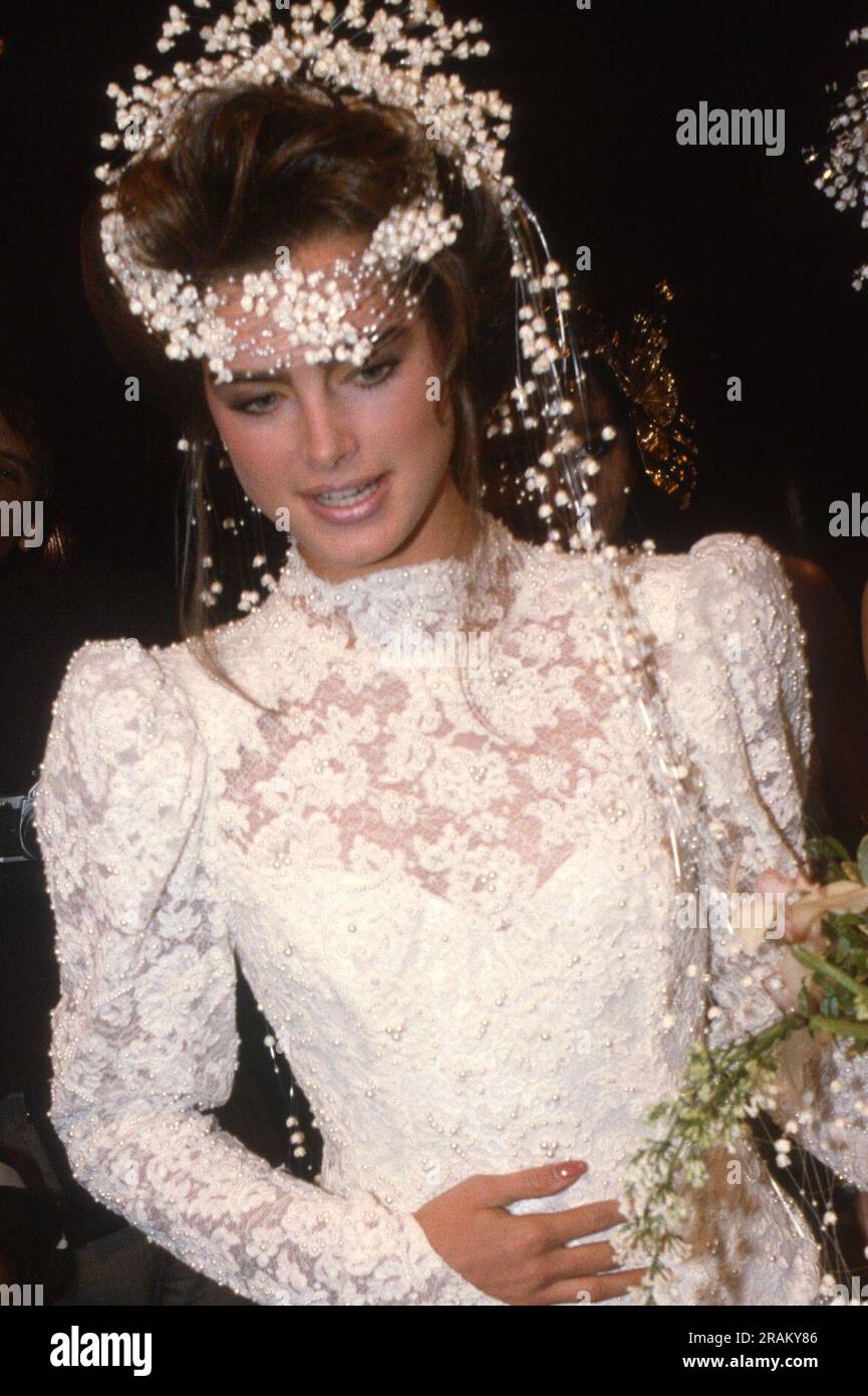 1985 Brooke Shields John Barrett/PHOTOlink Stockfotografie - Alamy