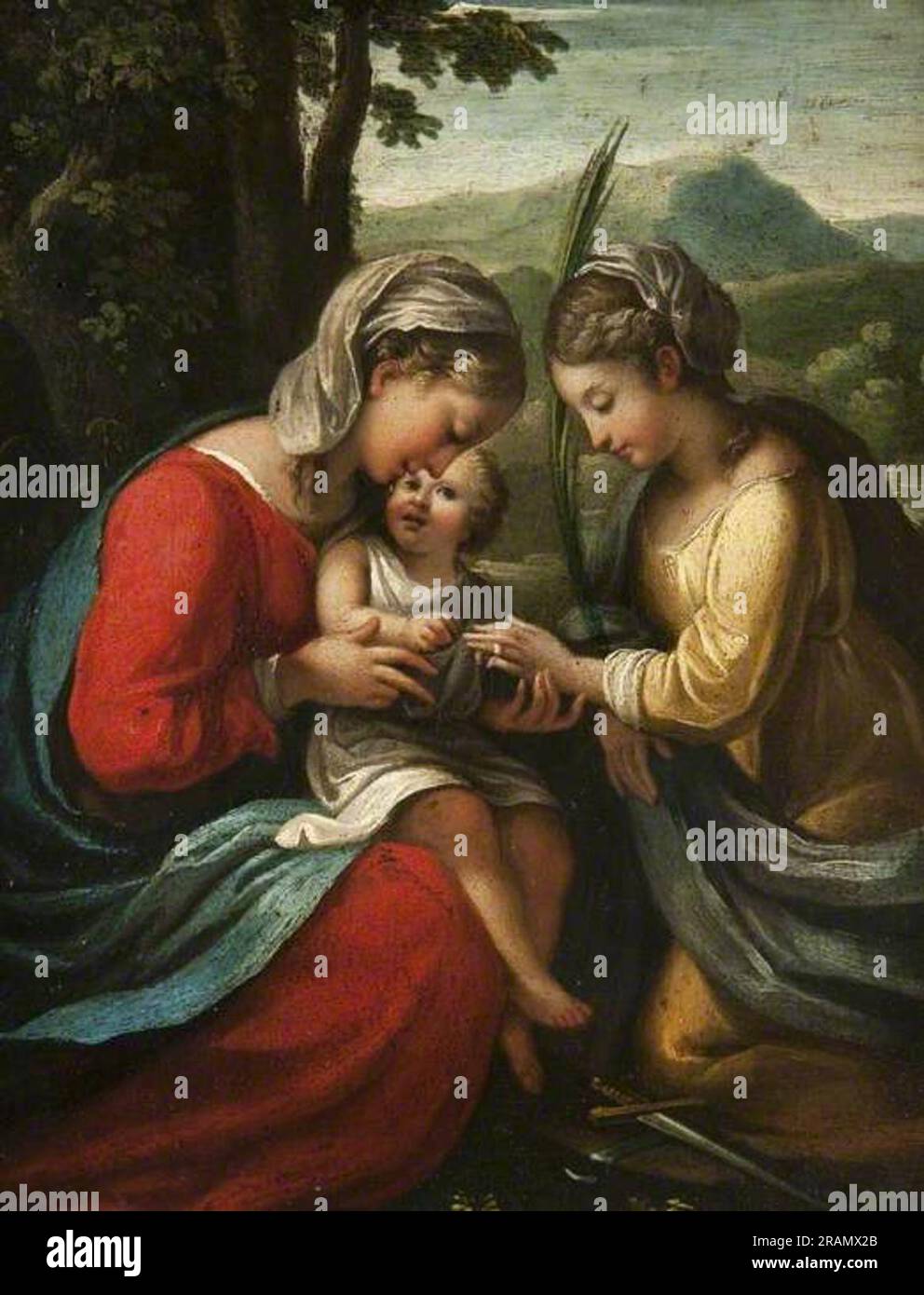 Die mystische Heirat der Heiligen Katharina von Correggio Stockfotografie - Alamy