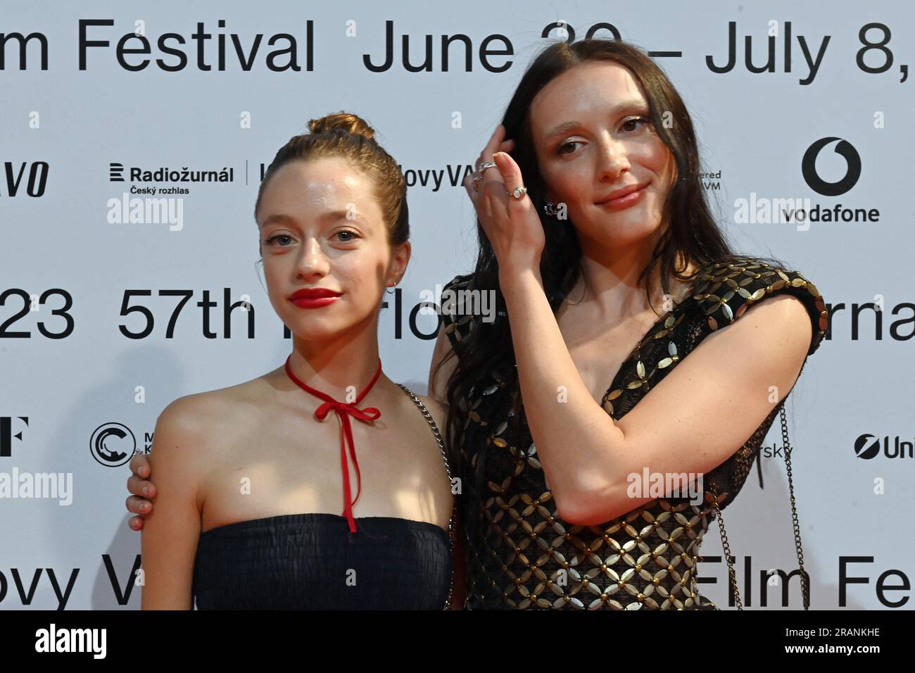 Karlsbad, Tschechische Republik. 04. Juli 2023. Die Schauspielerinnen ...