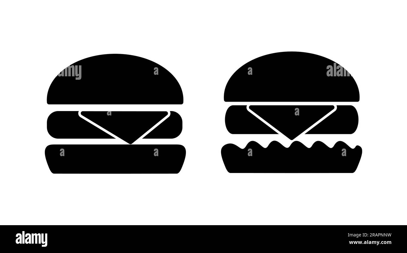 Vektor des Burger-Symbols. hamburger Logo-Symbol. Fast-Food-Symbol ...