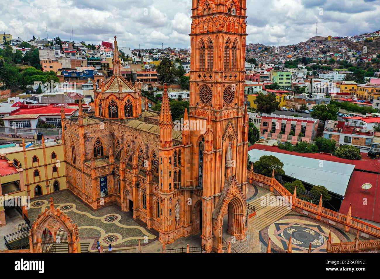 Zacatecas Mexiko. Die Kolonienzone der Hauptstadt des Bundesstaates ...