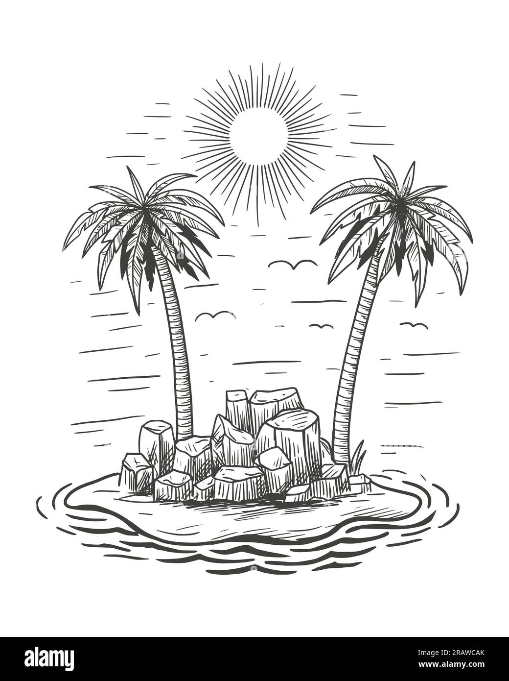 Insel skizze -Fotos und -Bildmaterial in hoher Auflösung – Alamy