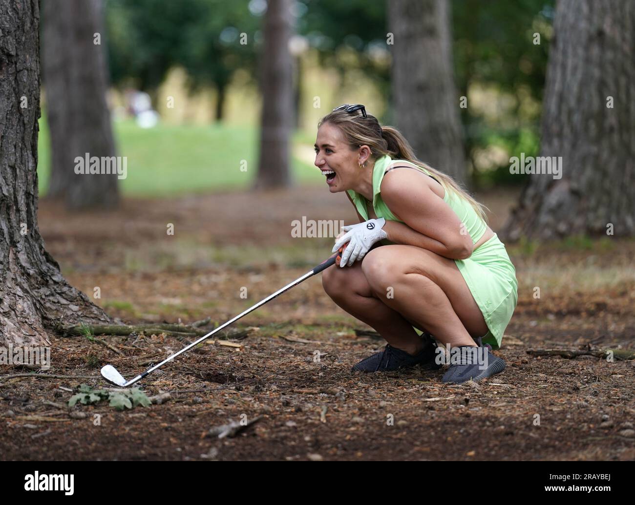 Liv Cooke reagiert nach einem Spiel von The Rough während des ...