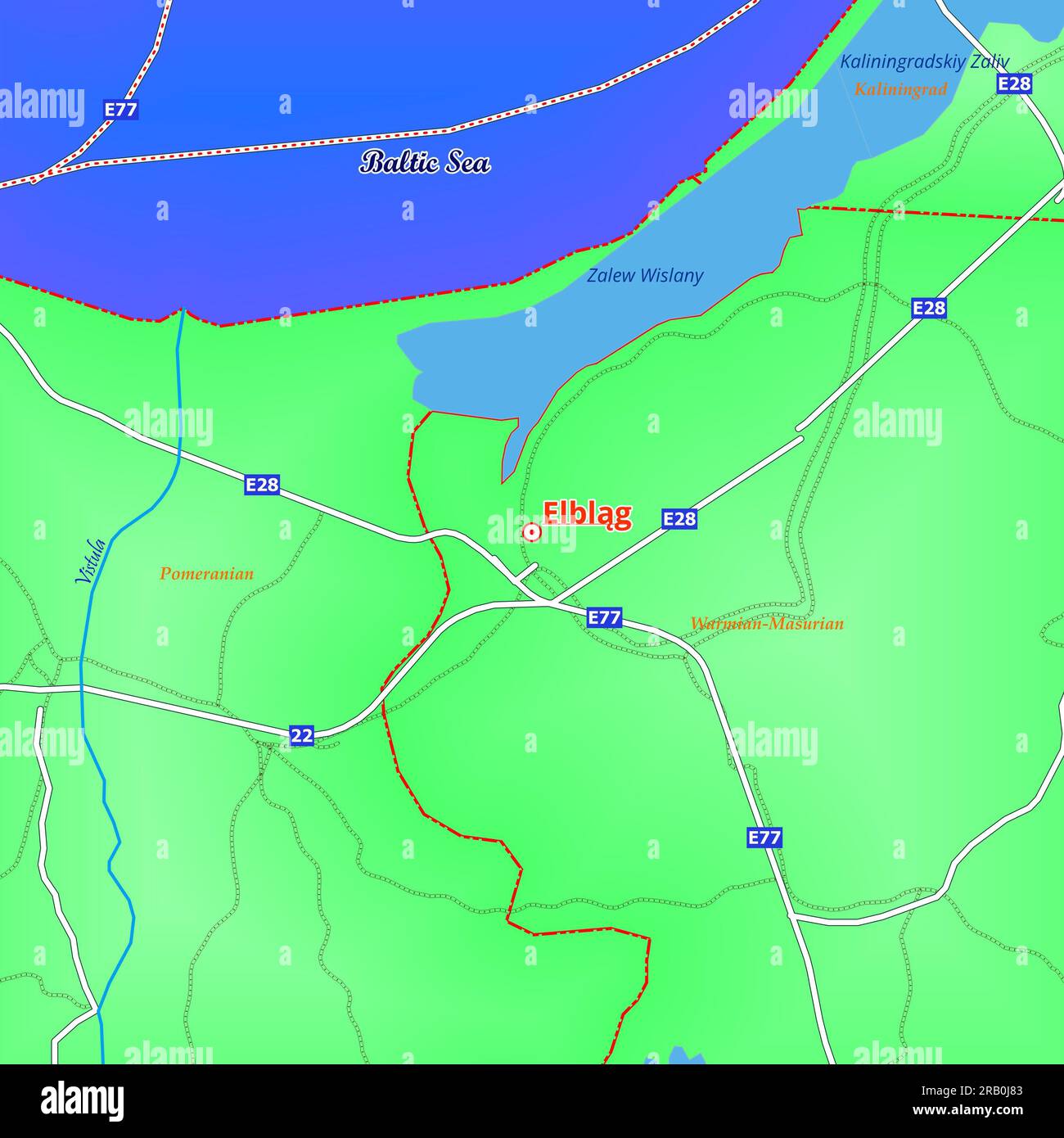 Mappa di elblag -Fotos und -Bildmaterial in hoher Auflösung – Alamy