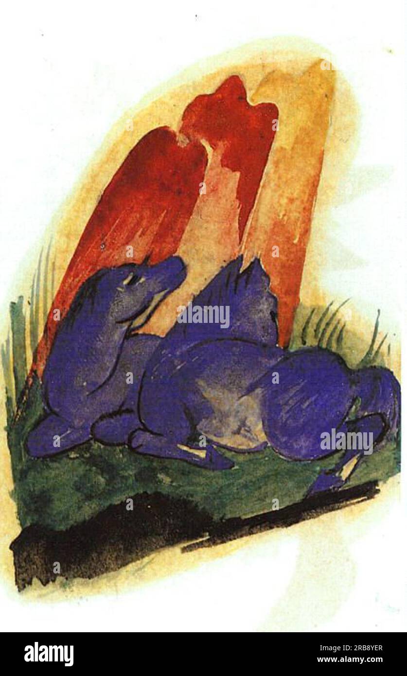 Blaue pferde marc -Fotos und -Bildmaterial in hoher Auflösung – Alamy