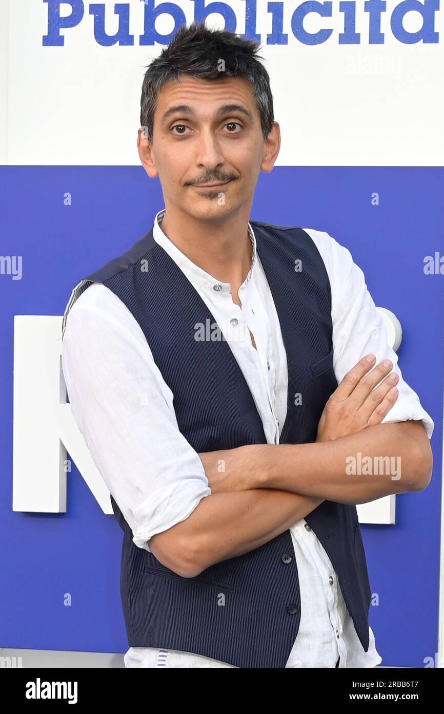 Fabrizio Biggio besucht den Fototermin von Palinsesti Rai 2023 im Centro Produzioni Rai von ...