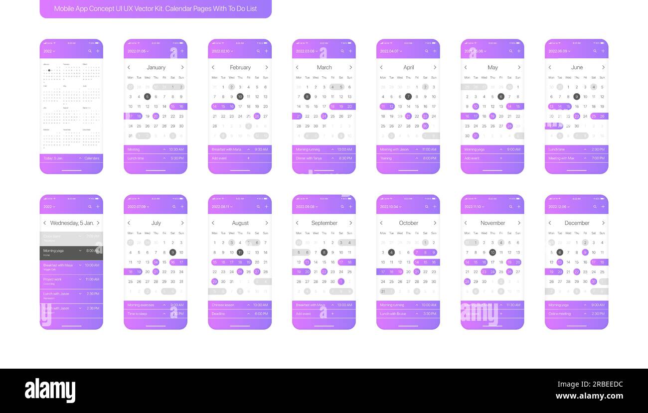 Kalender auf android -Fotos und -Bildmaterial in hoher Auflösung – Alamy