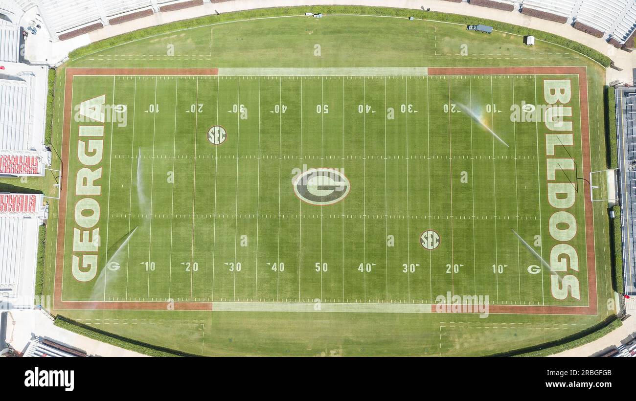 03. Oktober 2018, Athen, Georgia, USA: Das Sanford Stadium, das ...