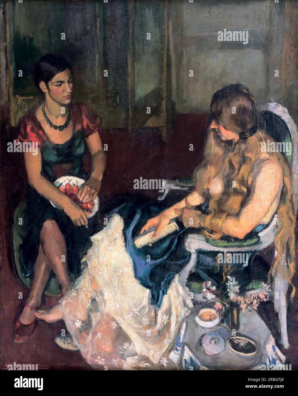 Young Girls 1932 von Amrita Sher Gil Stockfotografie Alamy