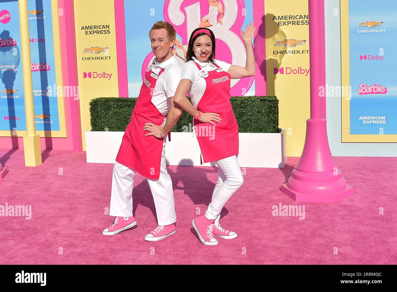 Jim Cashman alias Jamie und Stephanie Courtney alias Flo bei der ...