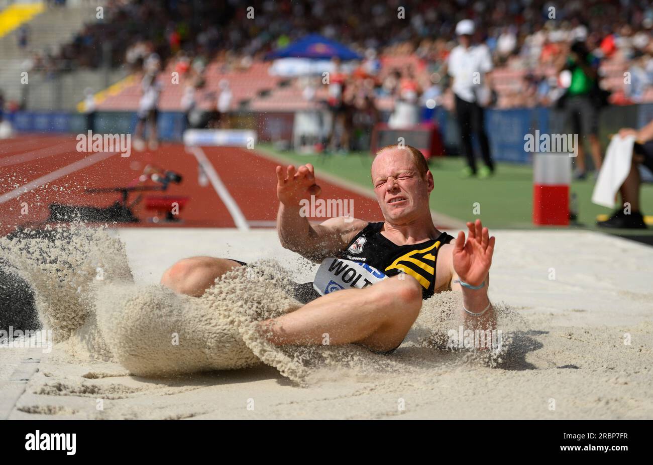 Felix WOLTER (GER/TSV Graefelfing), Langsprung-Finale für Männer, am 9 ...