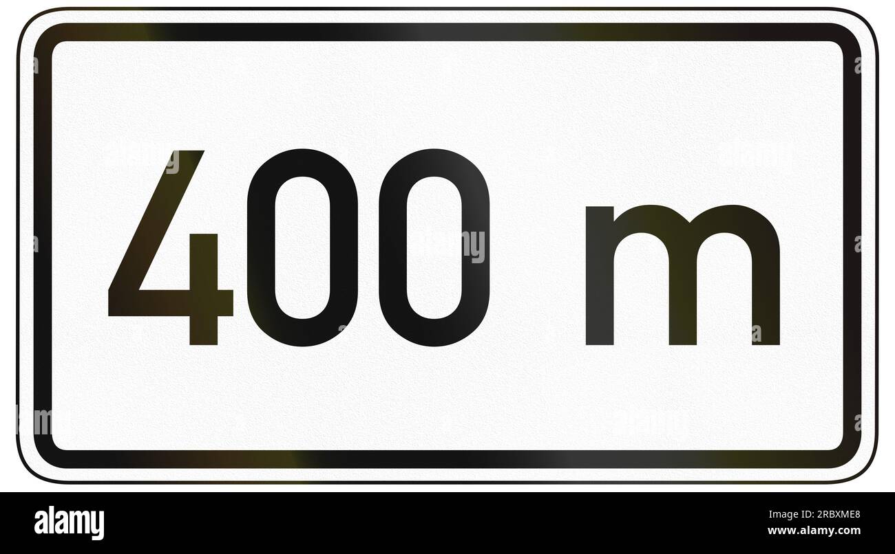 Deutsches Verkehrszeichen Zusatztafel zur Angabe der Bedeutung anderer ...