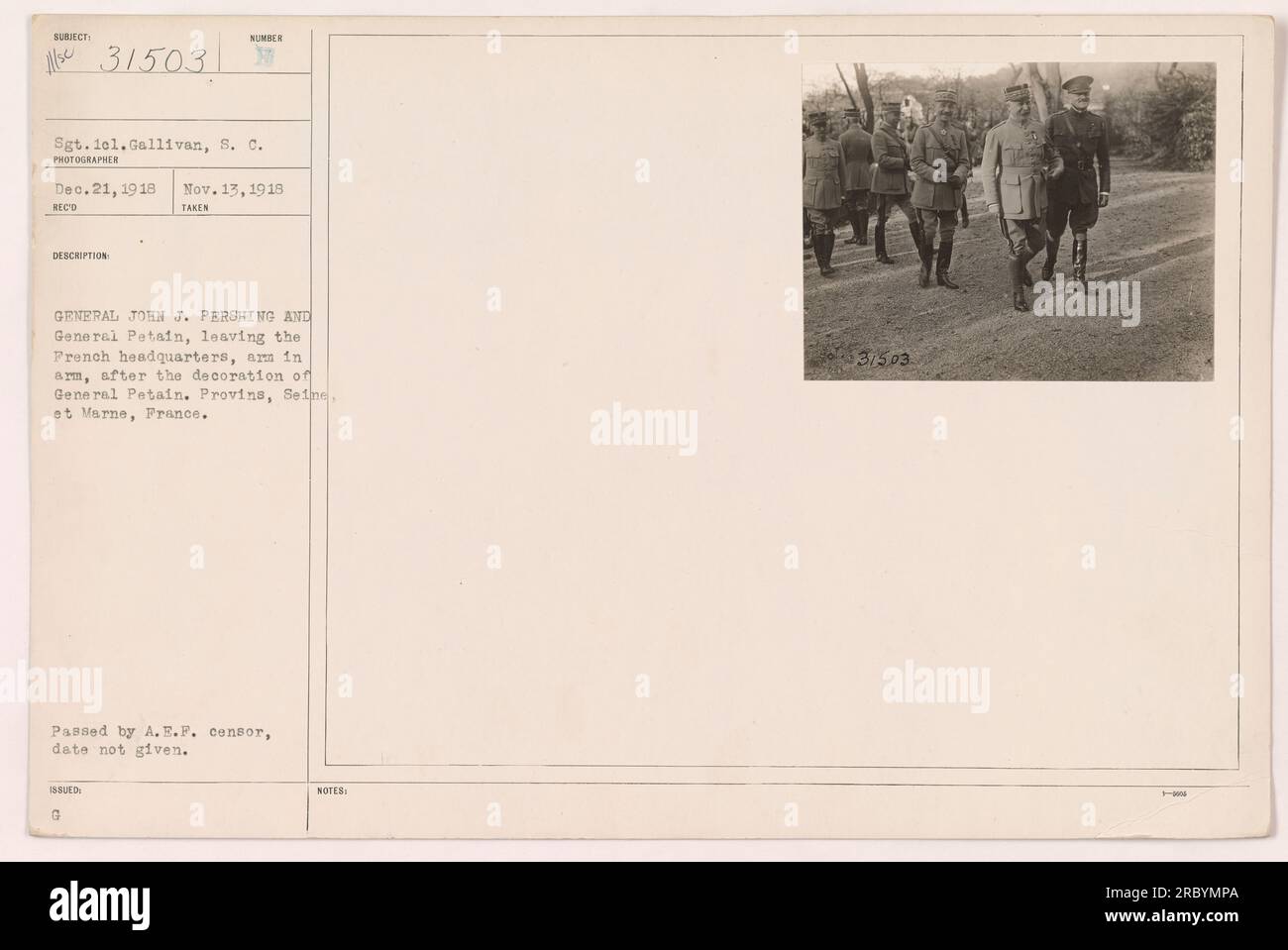 Sgt icl gallivan -Fotos und -Bildmaterial in hoher Auflösung – Alamy