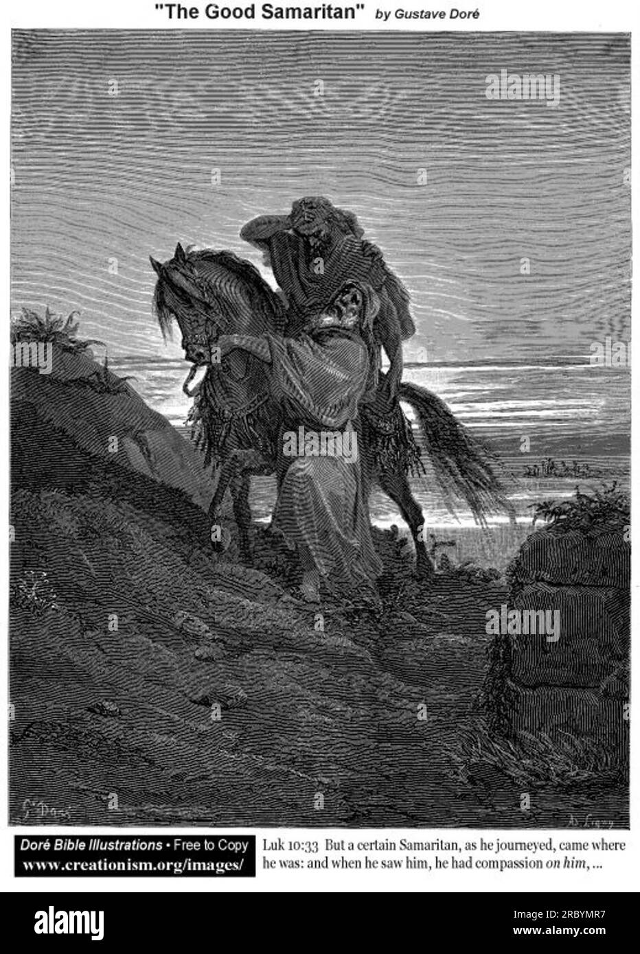 Der barmherzige samariter Schwarzweiß-Stockfotos und -bilder - Alamy
