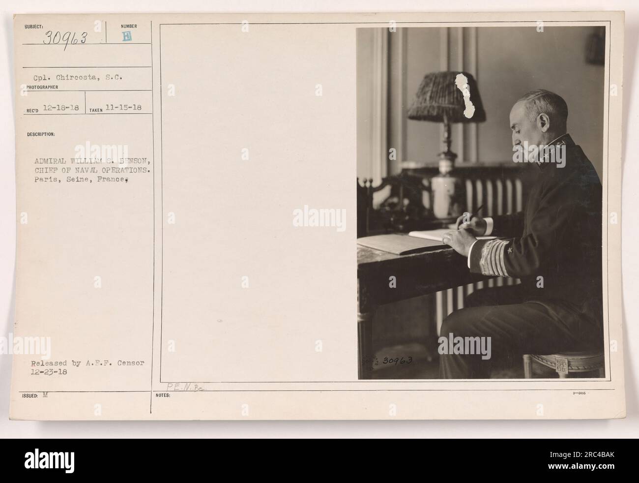 Admiral william s benson -Fotos und -Bildmaterial in hoher Auflösung ...