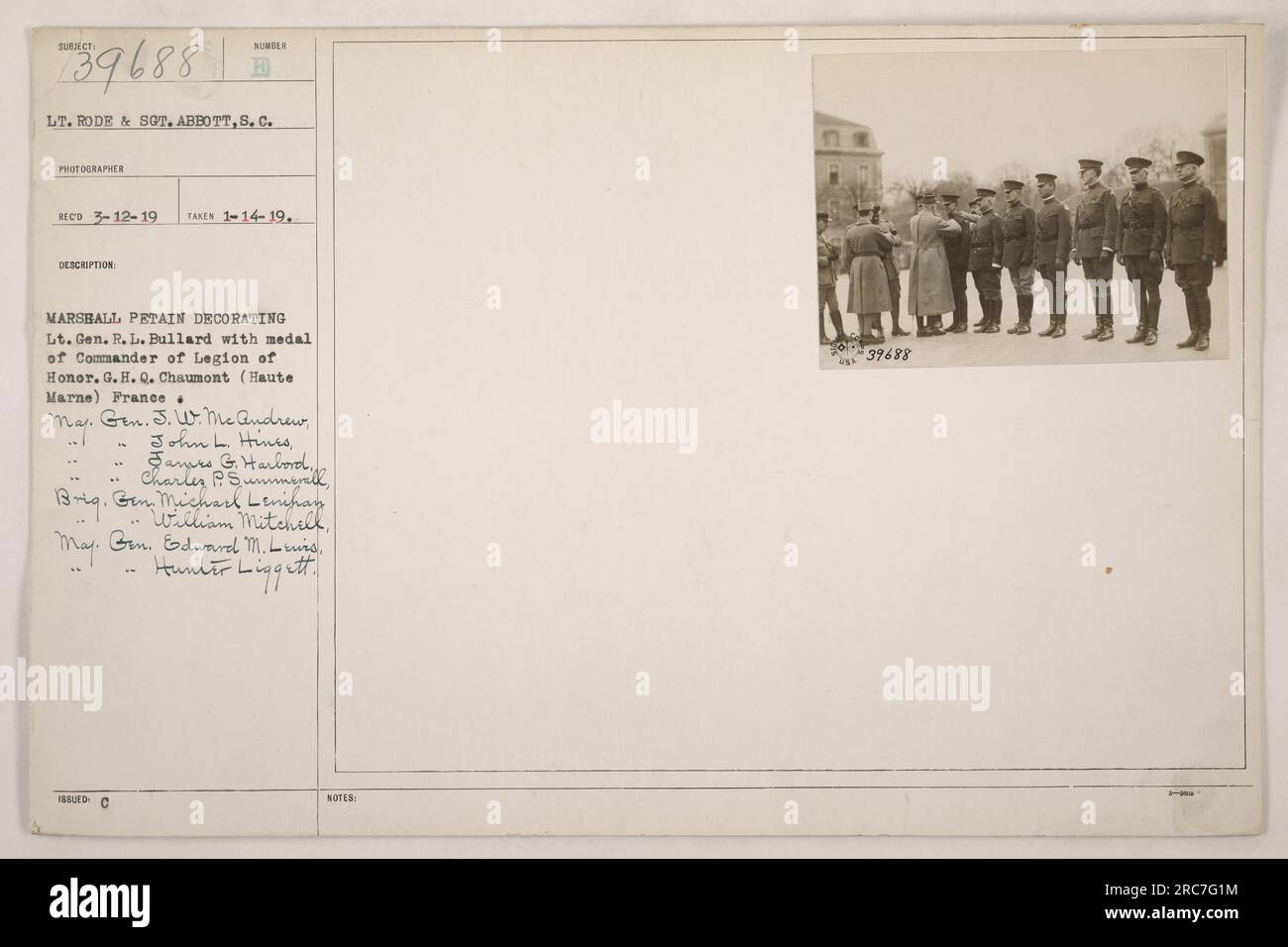 Generalleutnant hunter liggett -Fotos und -Bildmaterial in hoher ...