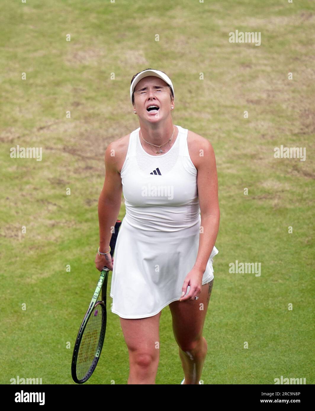 Elina Svitolina Reagiert Während Des Halbfinalspiels Der Damen Gegen