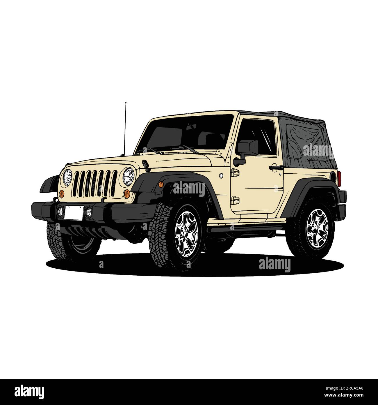 Oldtimer jeep Stock-Vektorgrafiken kaufen - Alamy