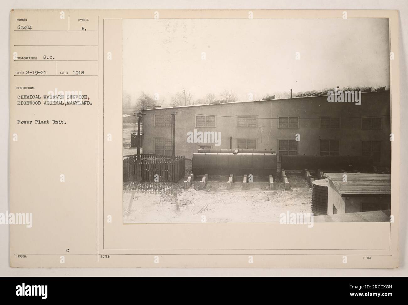 Kraftwerk in Edgewood Arsenal in Maryland. Das Foto wurde am 19 ...