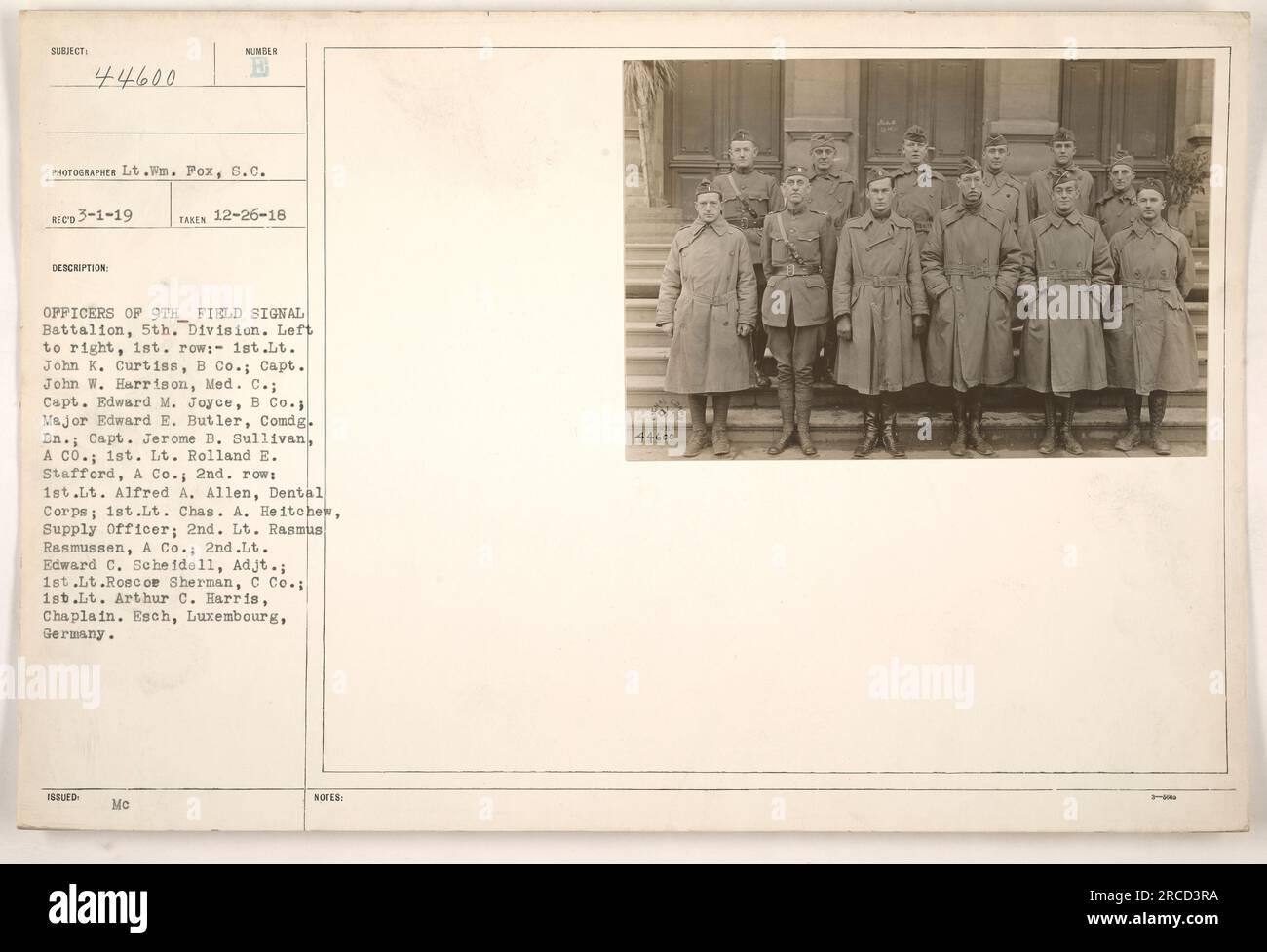 1 leutnant w sullivan -Fotos und -Bildmaterial in hoher Auflösung – Alamy