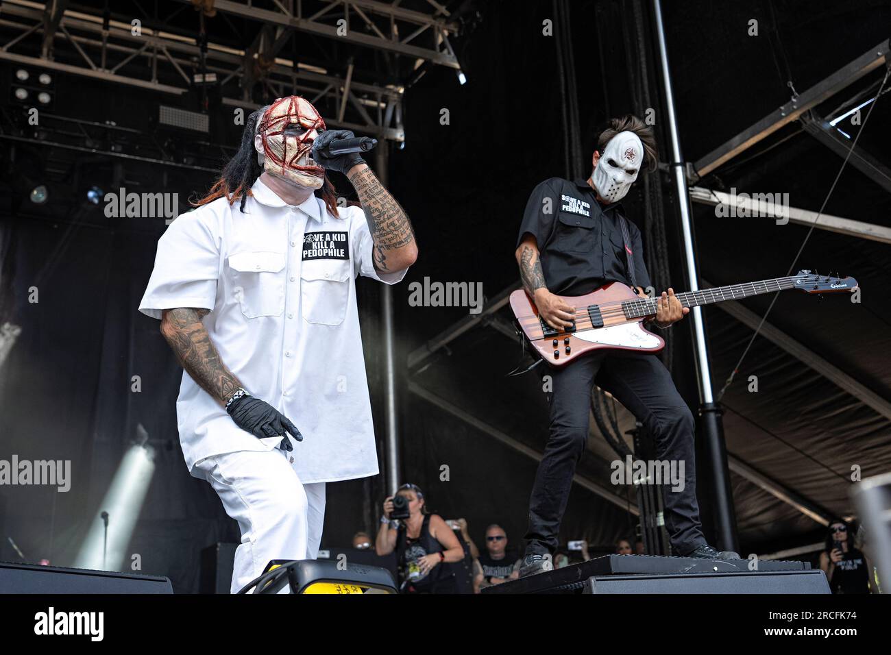 Waylon Reavis, left, and JP Cross of A Killer's Confession perform at ...
