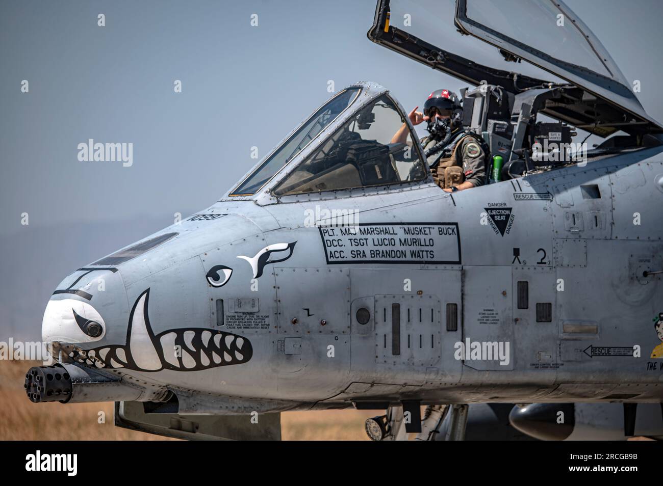 EIN US-AMERIKANISCHER Air Force Reserve A-10 Thunderbolt II, gesteuert ...
