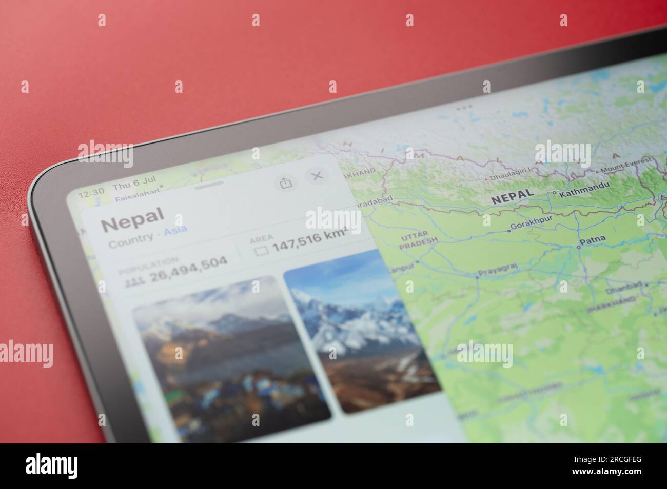 Map of nepal -Fotos und -Bildmaterial in hoher Auflösung – Alamy