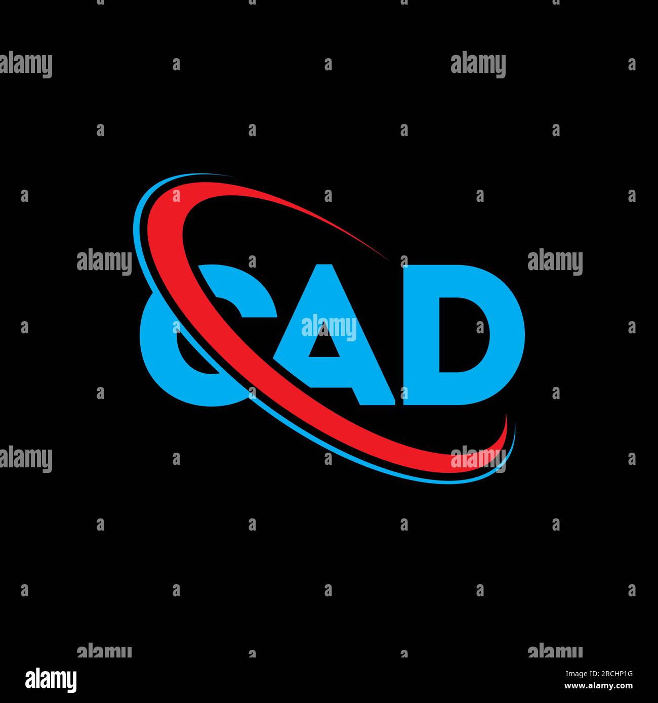 CAD-Logo. CAD-Brief. Logo mit CAD-Buchstaben. Initialen CAD-Logo ...