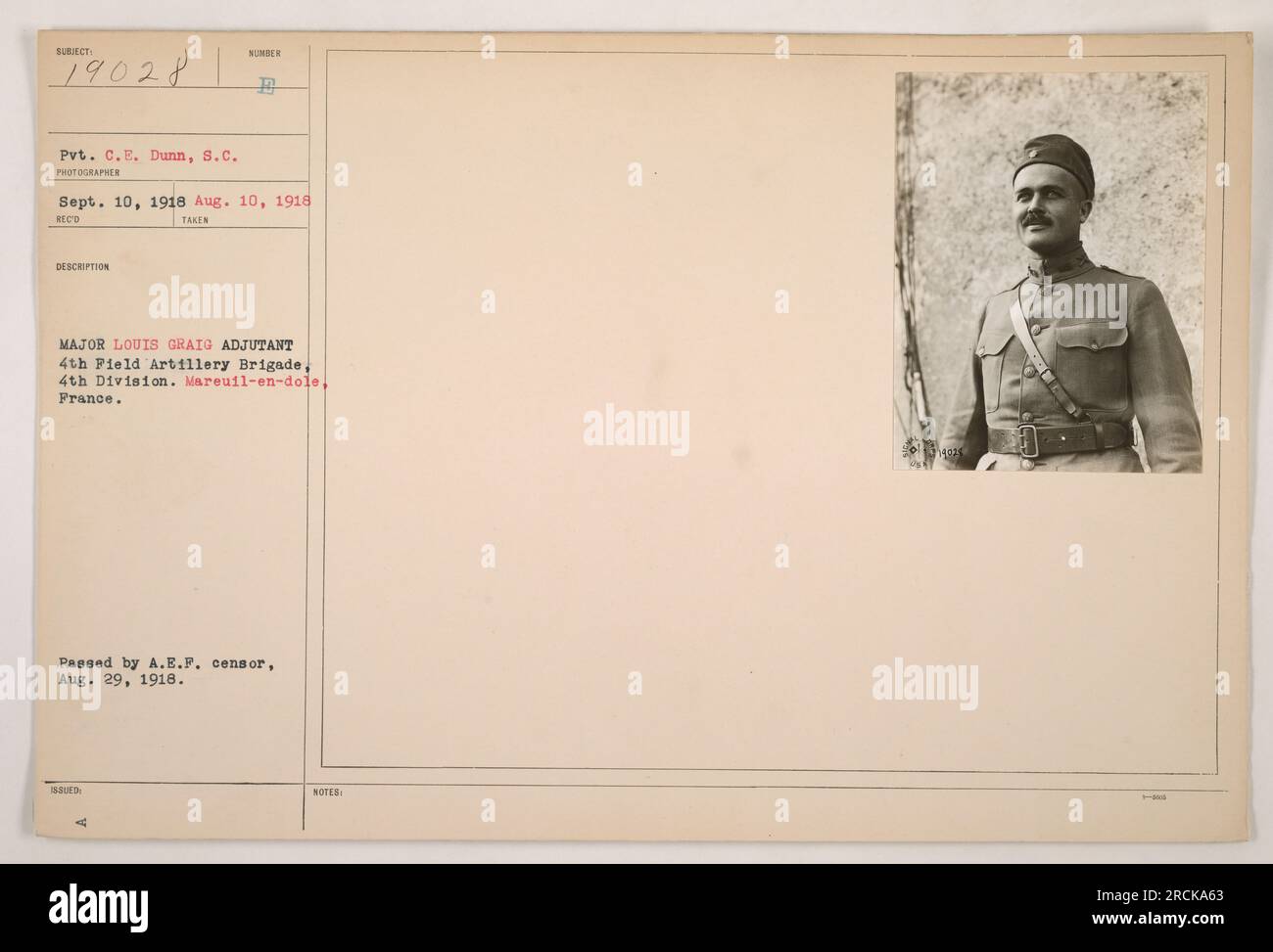 Major louis craig -Fotos und -Bildmaterial in hoher Auflösung – Alamy