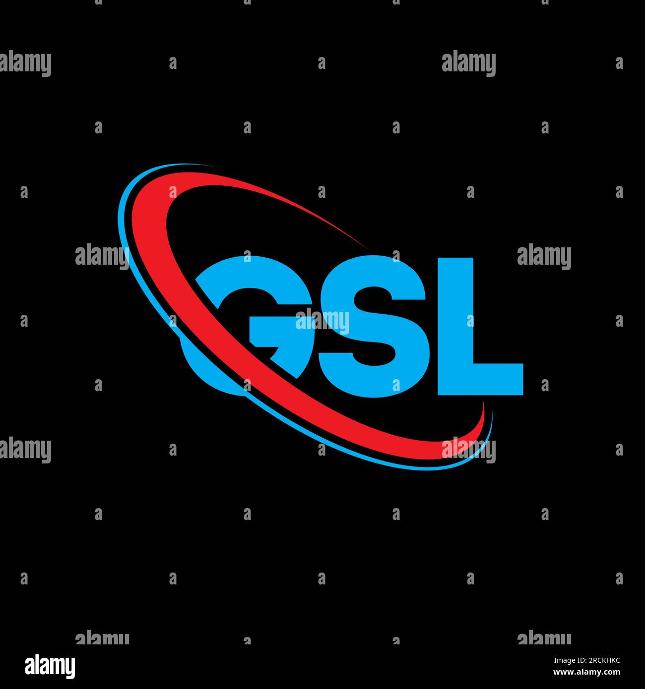 GSL-Logo. GSL-Brief. Logo mit GSL-Buchstaben. Initialen GSL-Logo ...