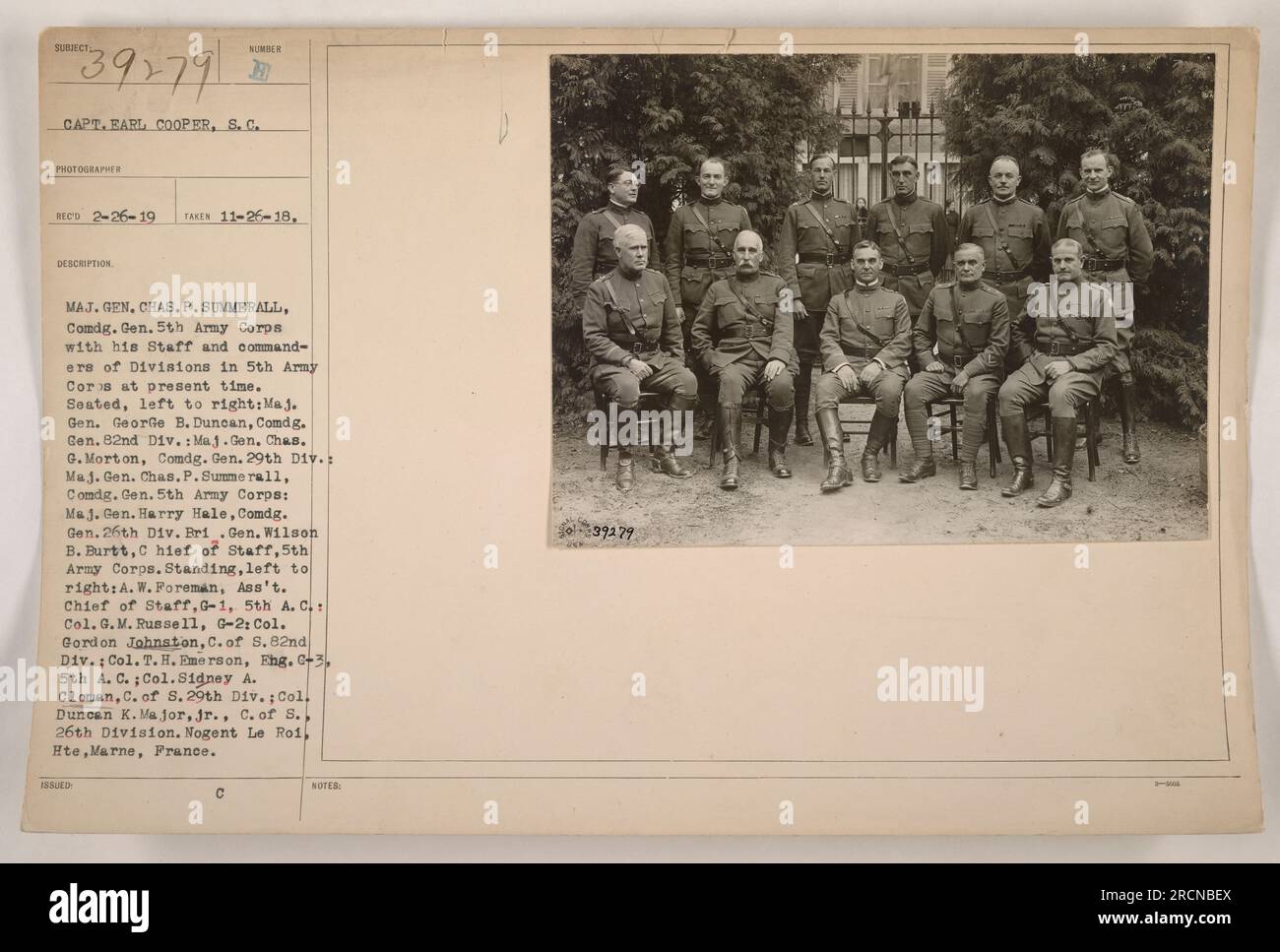 Maj gen george b duncan -Fotos und -Bildmaterial in hoher Auflösung – Alamy