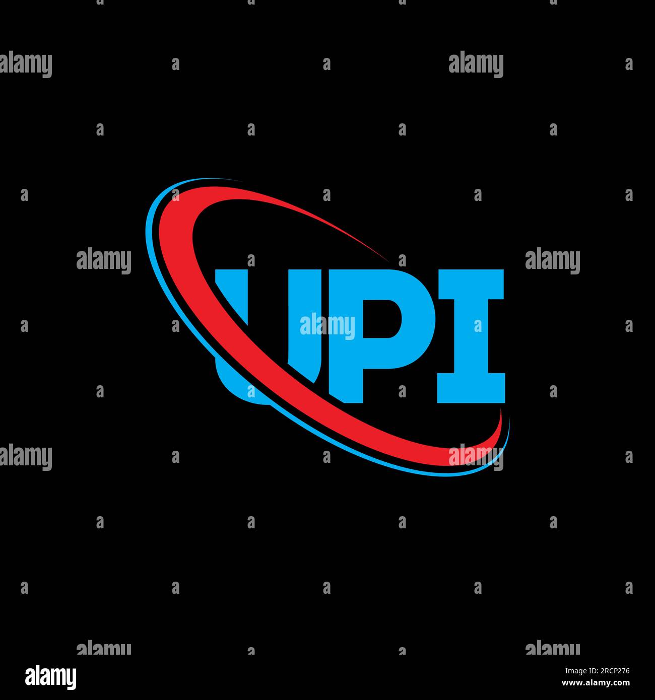 UPI-Logo. UPI-Buchstabe. Logo mit UPI-Buchstaben. Initialen UPI-Logo ...