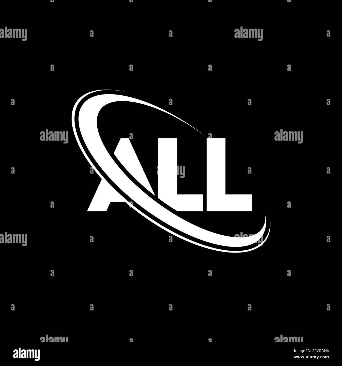 ALLE Logos. NUR Buchstaben. LOGO MIT ALLEN Buchstaben. Initialen ALLE ...