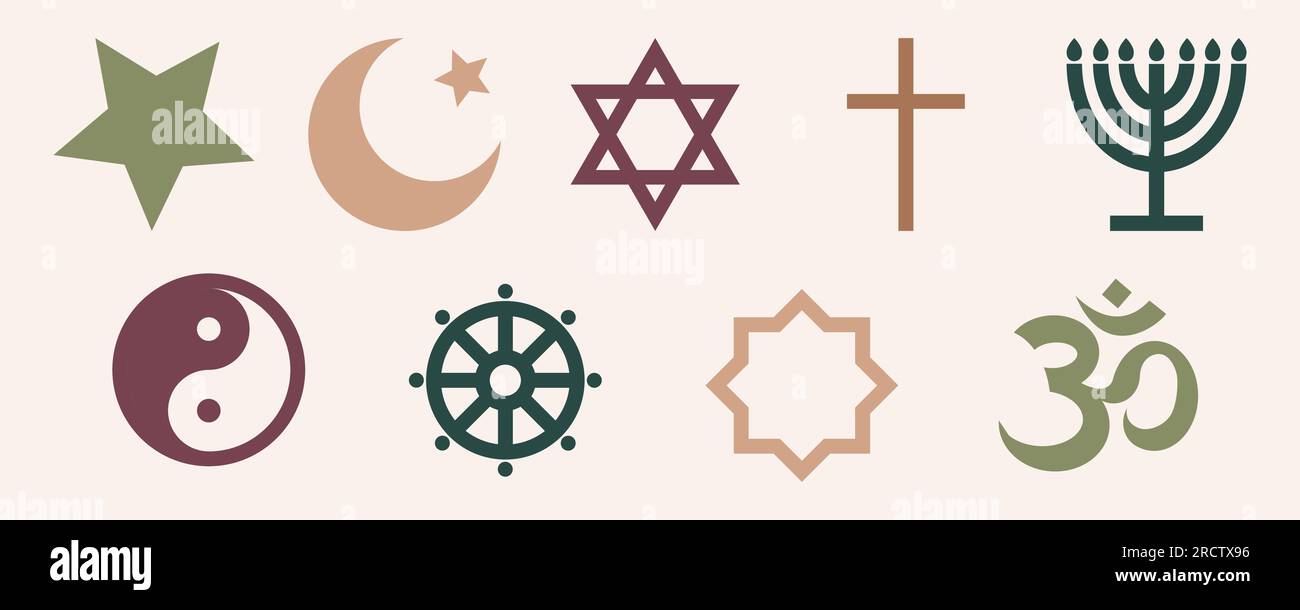 Judentum christentum islam Stock-Vektorgrafiken kaufen - Alamy