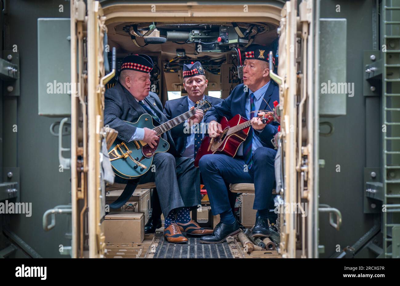 Die Veteranen (links-rechts) Peter McKinlay, Alex Shannon und Danny ...