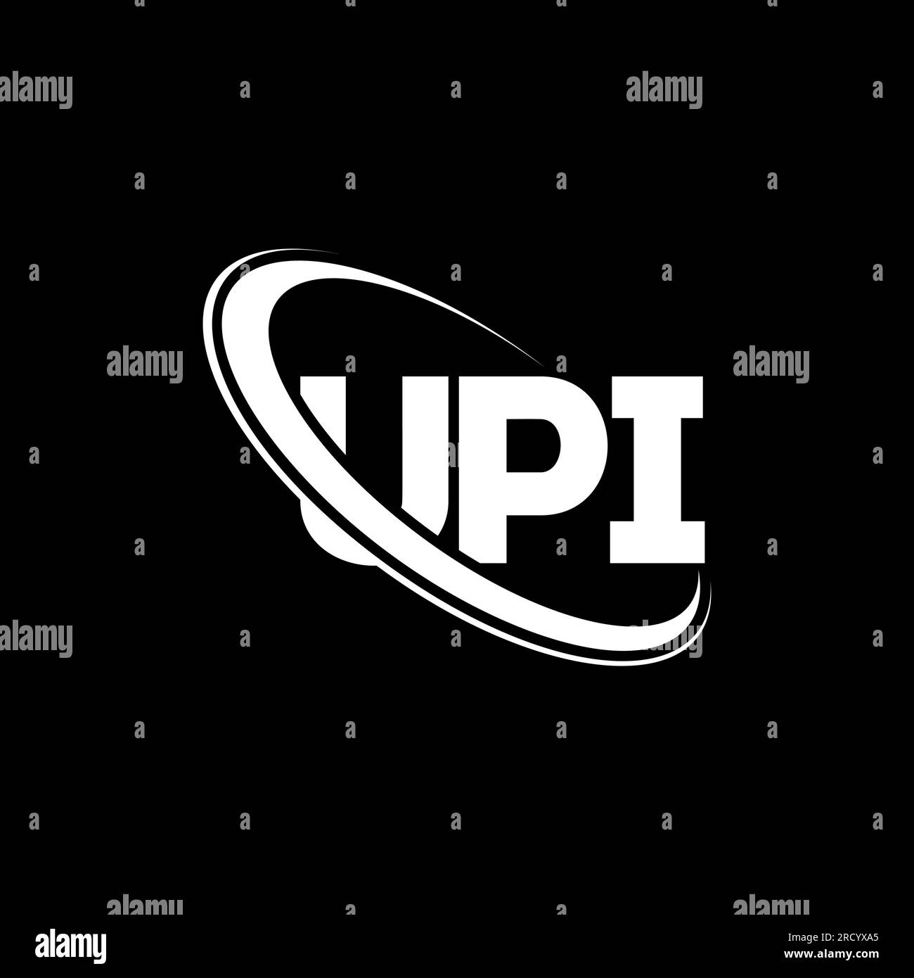 UPI-Logo. UPI-Buchstabe. Logo mit UPI-Buchstaben. Initialen UPI-Logo ...