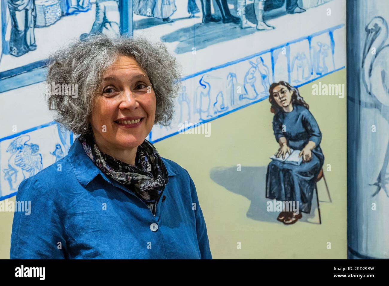 London, Großbritannien. 18. Juli 2023. Ailsa Bhattacharya, einer der ursprünglichen Musen mit ...