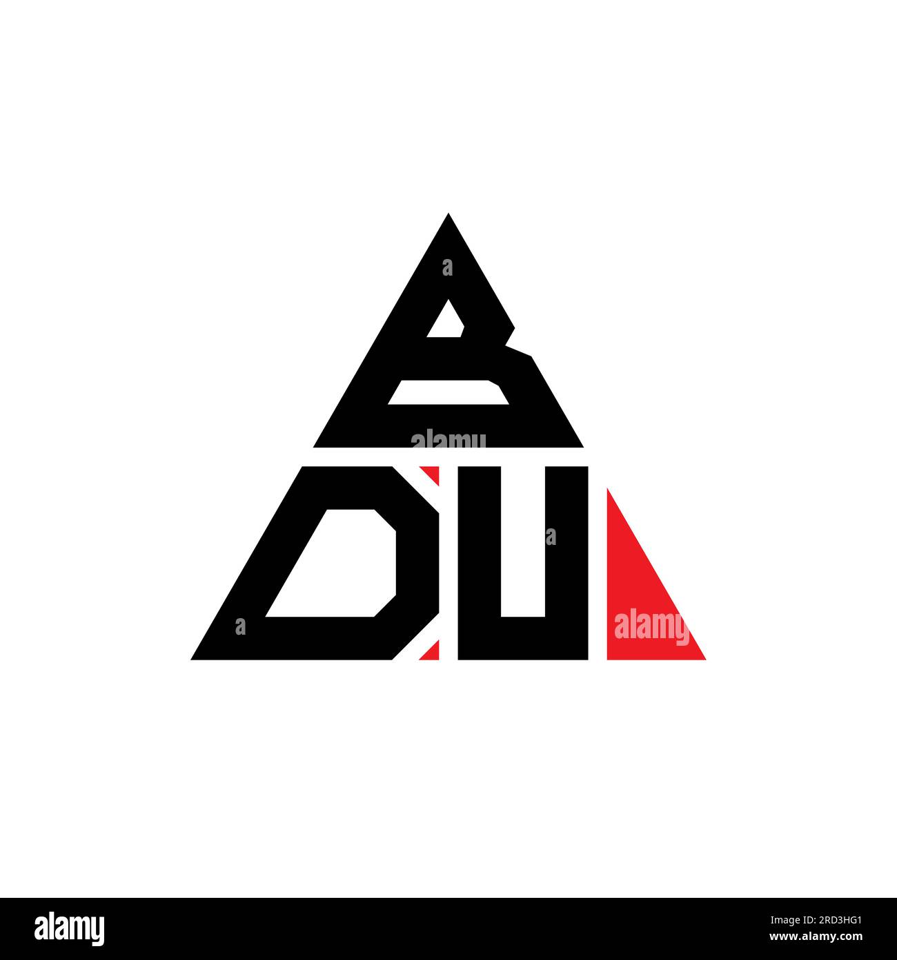 BDU-Logo mit Dreiecksbuchstaben und Dreiecksform. BDU-Dreieck-Logo ...