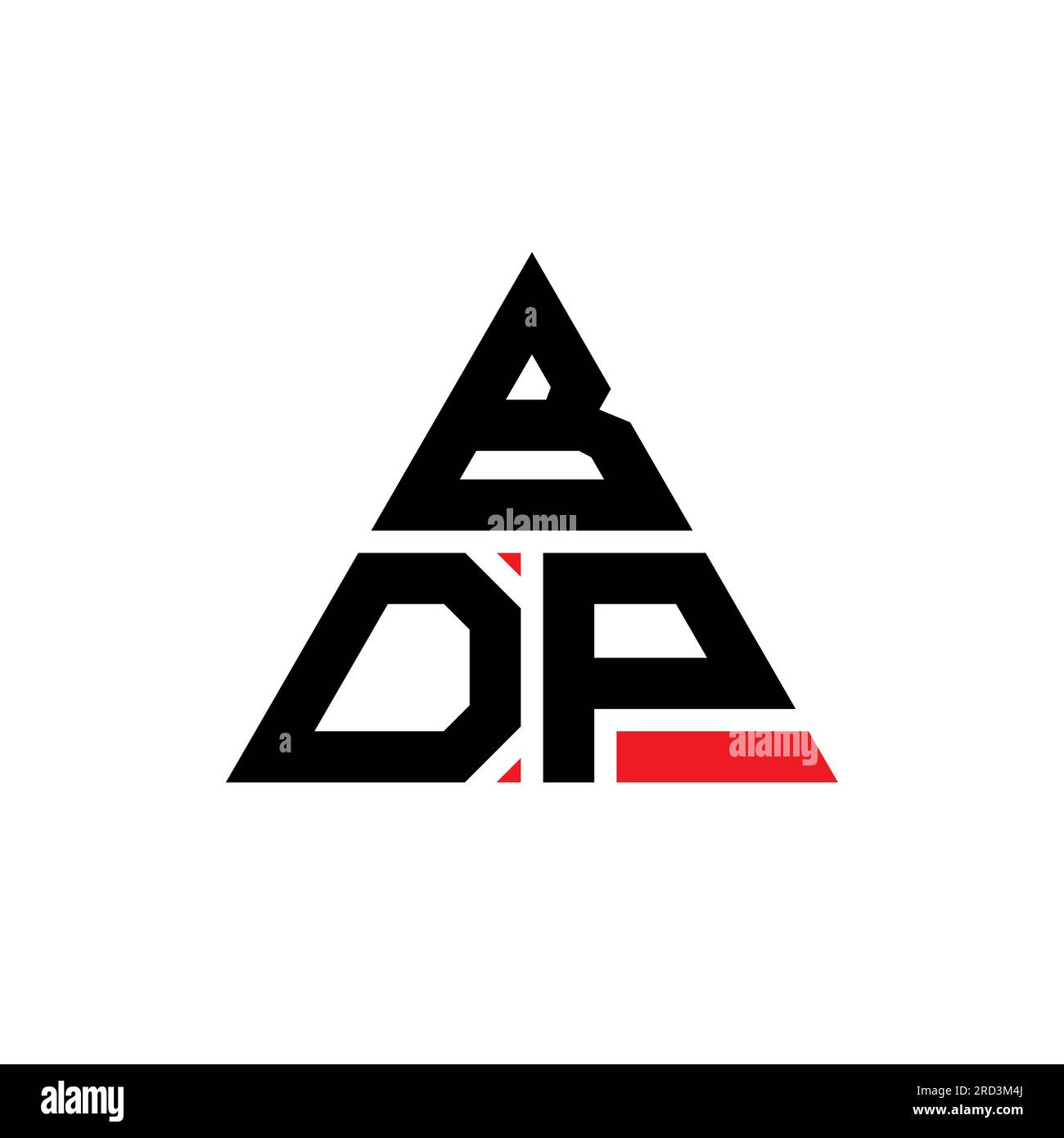 BDP-Logo mit Dreiecksbuchstaben und Dreiecksform. BDP-Dreieck-Logo ...