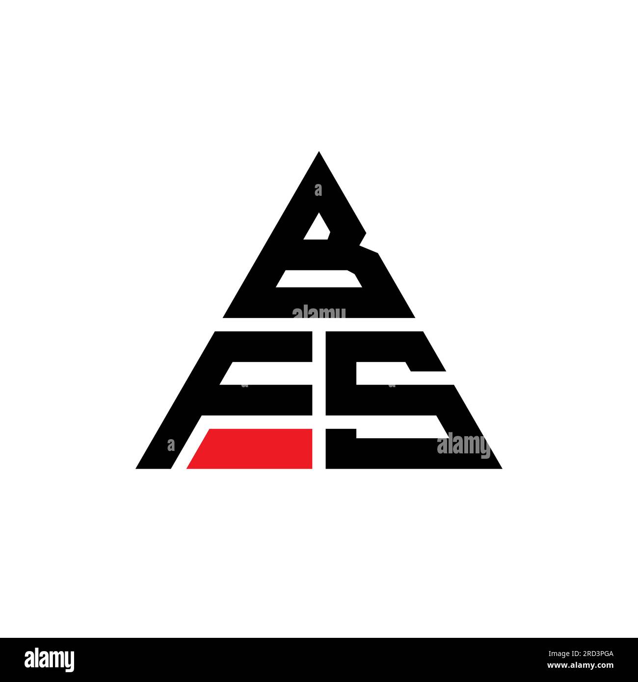 BFS-Logo mit Dreiecksbuchstaben und Dreiecksform. BFS Dreieck Logo ...