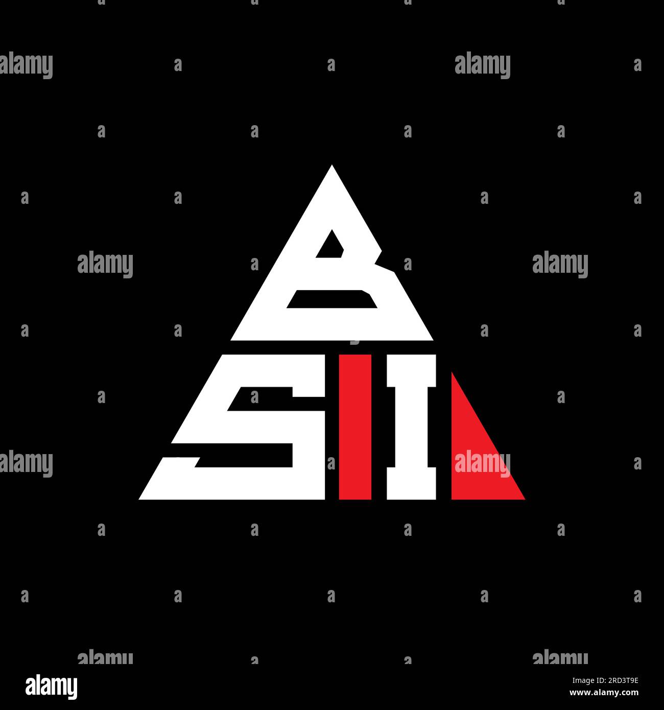 BSI-Logo mit Dreiecksbuchstaben und Dreiecksform. Monogramm mit BSI ... BSI-Logo mit Dreiecksbuchstaben und Dreiecksform. Monogramm mit BSI ...