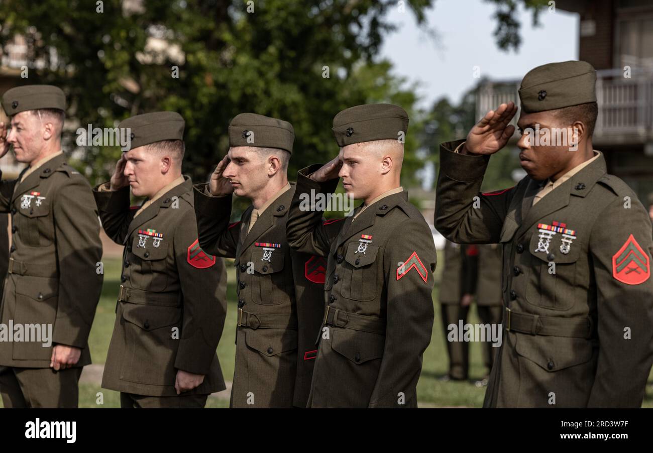 USA Marines mit 1. Bataillon, 8. Marineregiment, 2D. Marine Division ...
