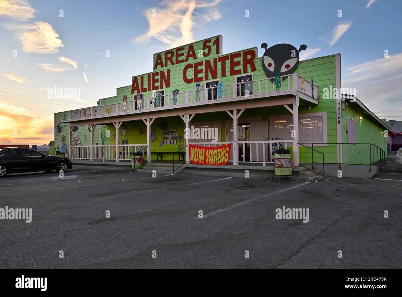 Amargosa Valley, Nevada, USA. 16. Juli 2023. Das Area 51 Alien Center ...